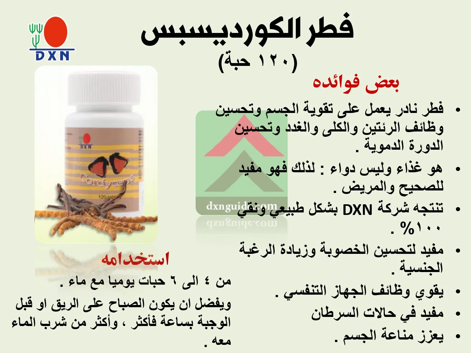 كتالوج منتجات DXN - دليل دكسن